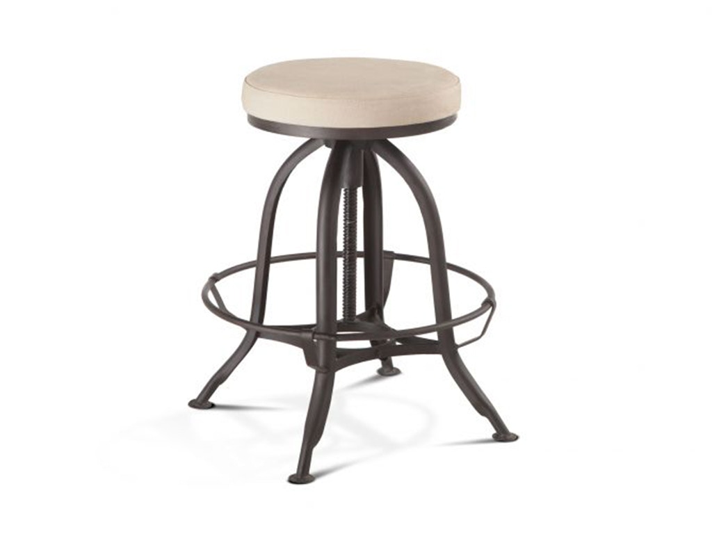 Steampunk Adjustable Canvas Stool